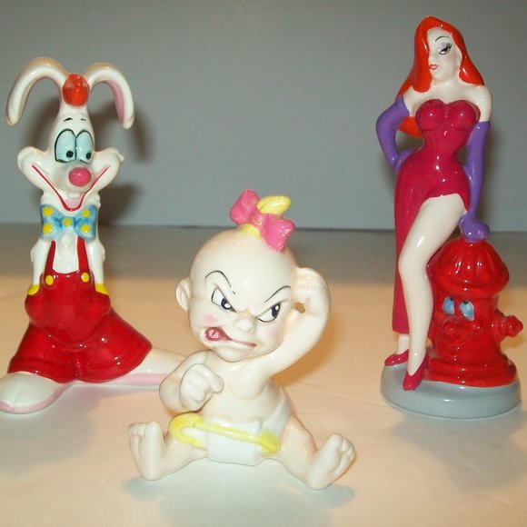 Disney | Accents | Disney Roger Rabbit 3piece Figurine Set | Poshmark